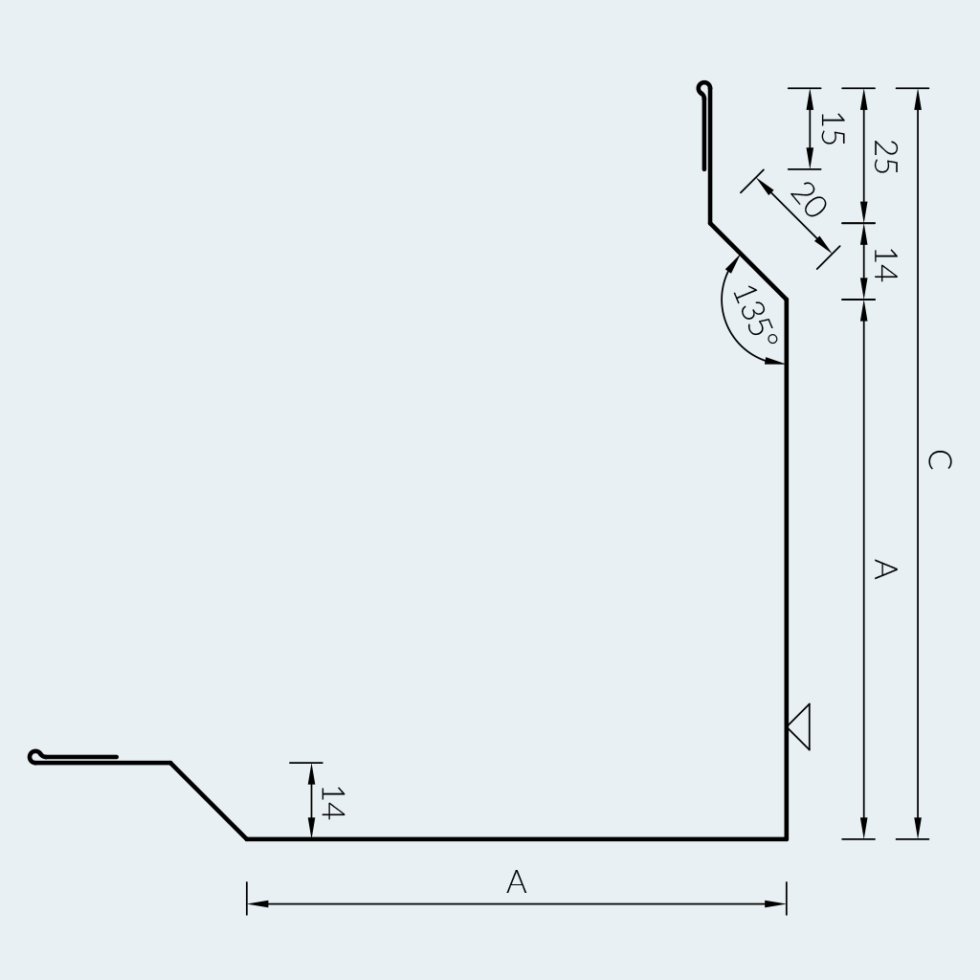 External and internal corner flashings for walls made of Paneltech ...